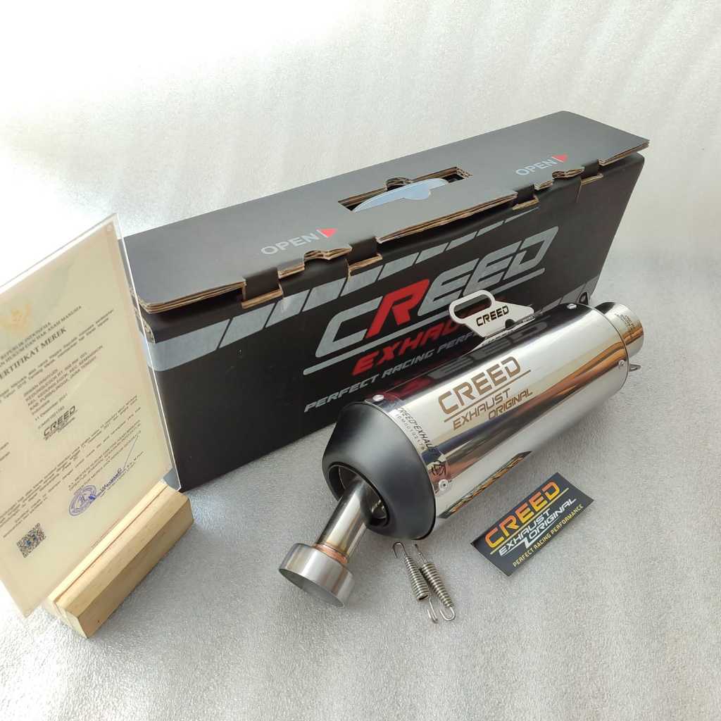 Jual Tabung Silincer Knalpot Racing Creed Exhaust Original Free DB ...