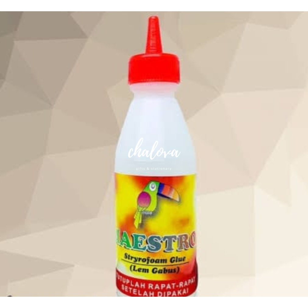 Jual [PCS] LEM STYROFOAM / LEM GABUS MAESTRO | Shopee Indonesia