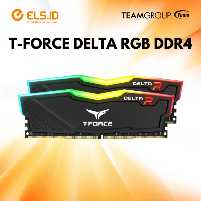 Jual Team Memory Delta TForce RGB PC 3600 DDR4 Black | Shopee Indonesia