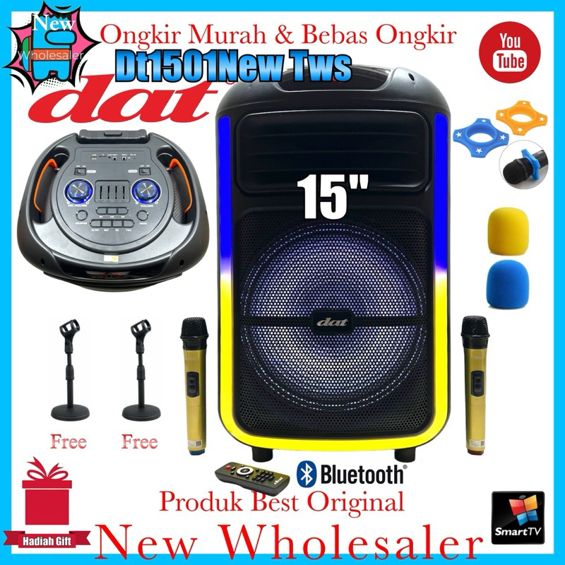 Jual Speaker Aktif Portable Dat Dt1501Tws gruop bluetooth 15 Original ...