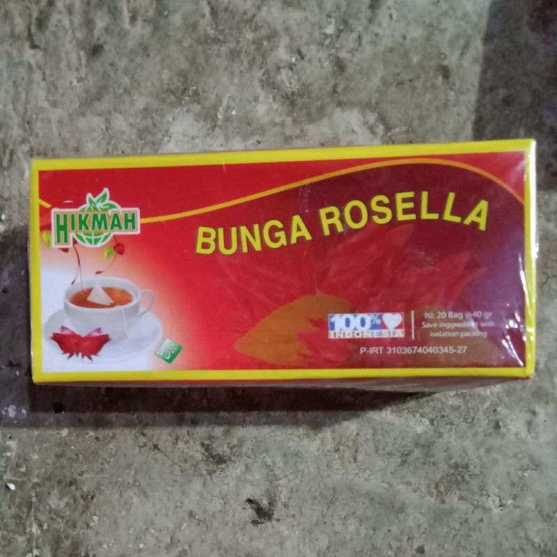 Jual Hikmah bunga Rosella/Daun sirsak/Daun insulin 20bag@40gr | Shopee ...