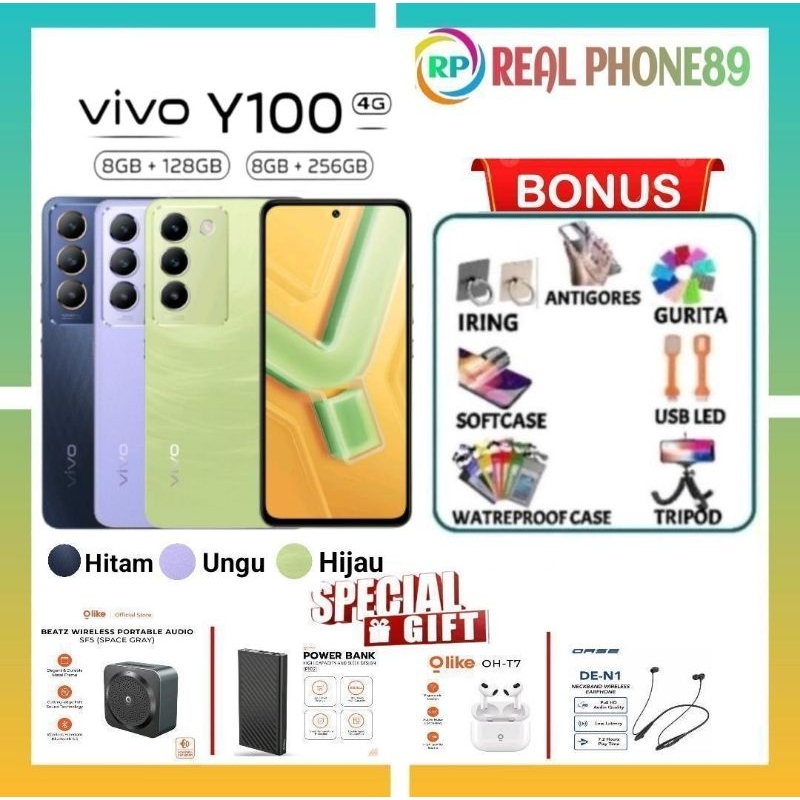 Jual VIVO Y100 4G RAM 8/256GB | Y100 4G RAM 8/128 GB GARANSI RESMI VIVO ...
