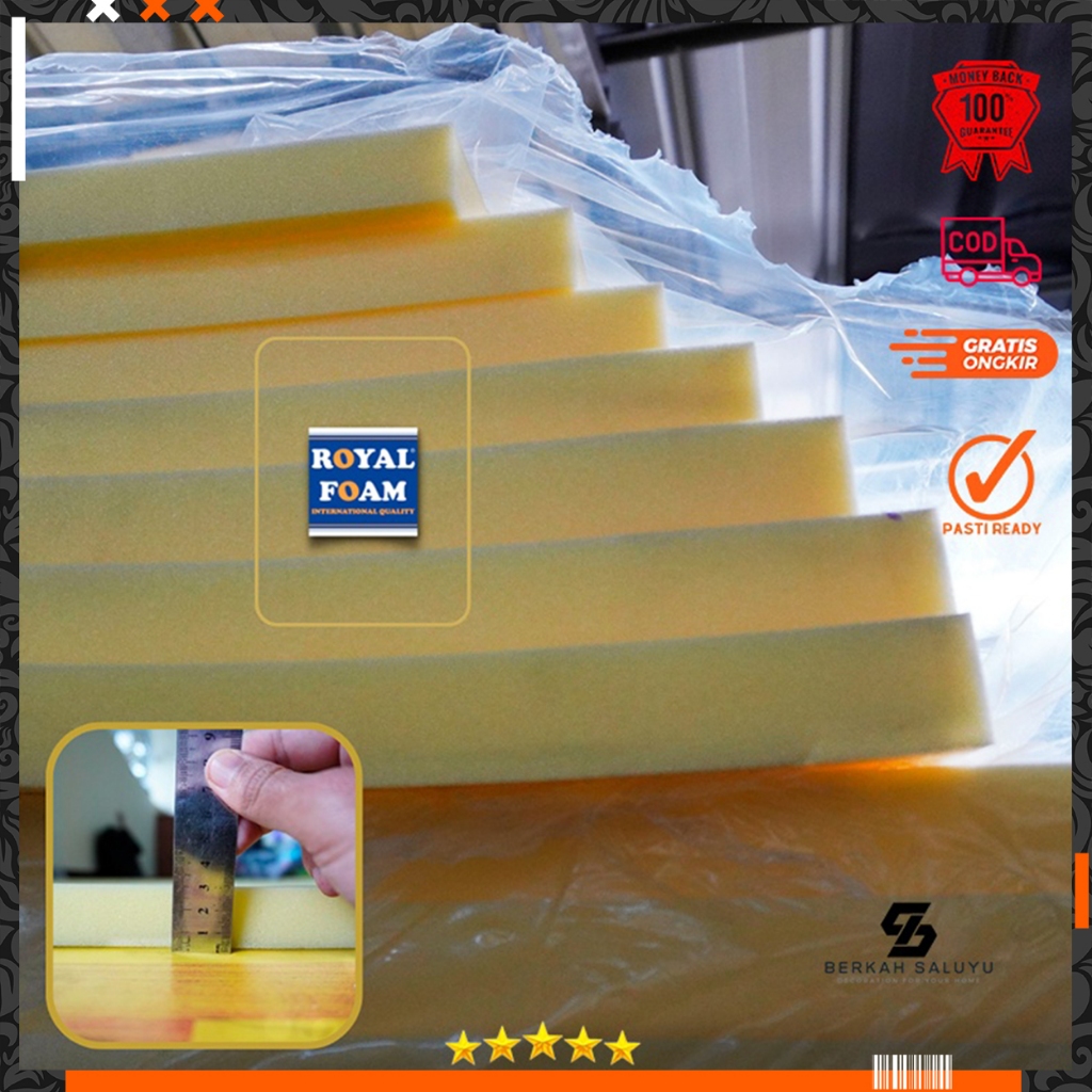 Jual Busa kuning Royal Foam empuk ukuran 200 cm x 150 cm x 3 CM ...