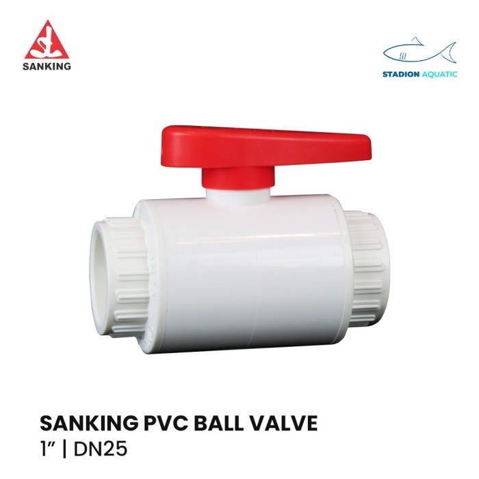 Jual SANKING BALL VALVE White 32 mm Stop kran San king | Shopee Indonesia