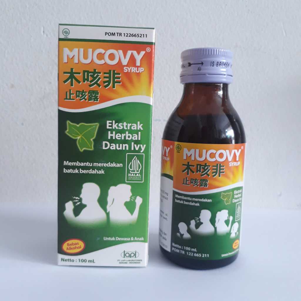 Jual Mucovy Syrup Extrak Herbal Daun Ivy 100 mL | Shopee Indonesia