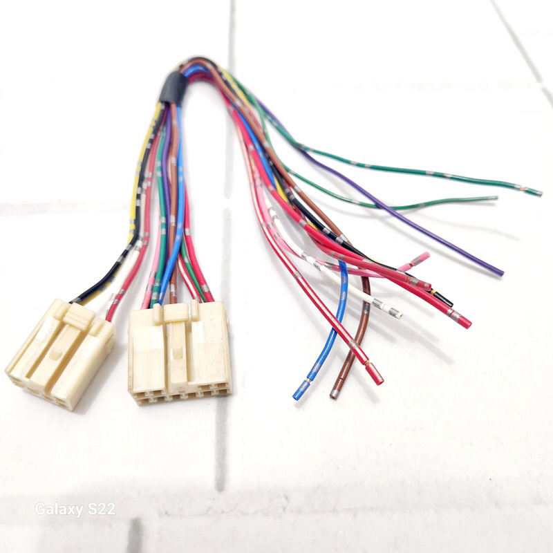 Jual Soket Audio Original Headunit Male/kabel audio original/ kabel ...