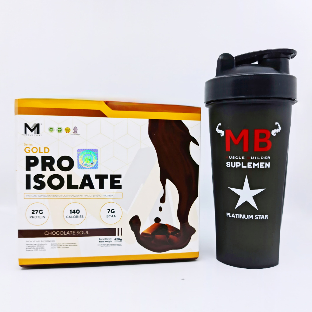Jual Pro Isolate 12 sachets Muscle First M1 420 grams 1 BOX BUNGKUS ...