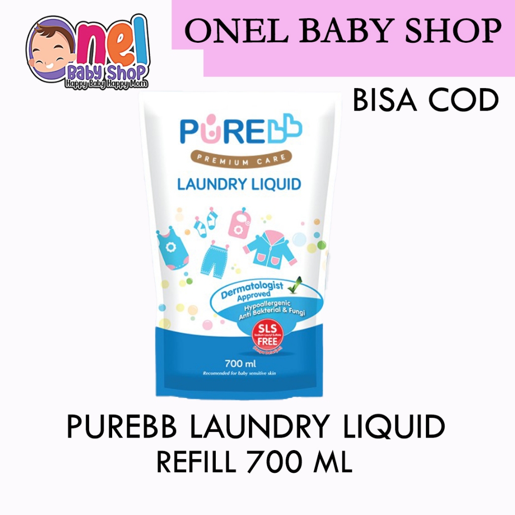 Jual PUREBB LAUNDRY LIQUID DETERGEN BAYI 700ml REFILL | Shopee Indonesia