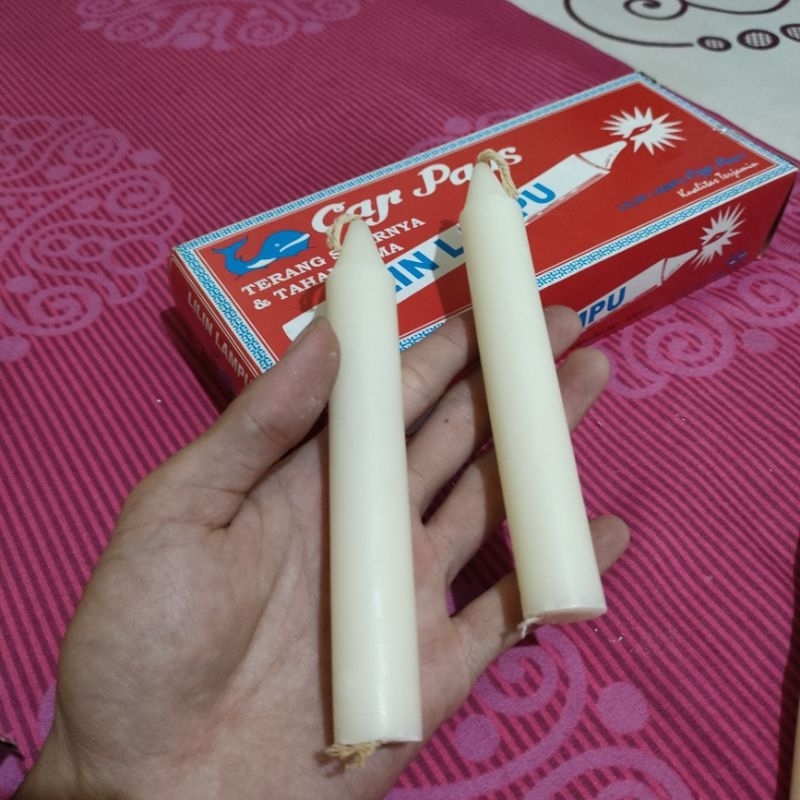 Jual lilin lampu besar/lilin lampu/lilin mati lampu/lilin putih 8batang ...