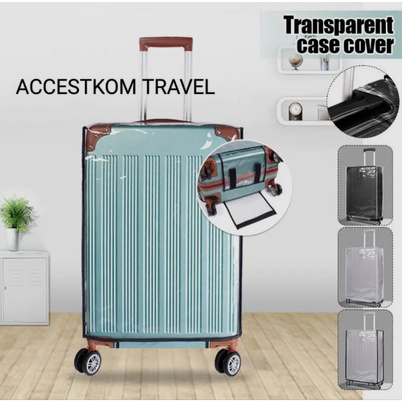 Jual Luggage Cover Transparant Cover Pelindung Koper Transparan ukuran ...