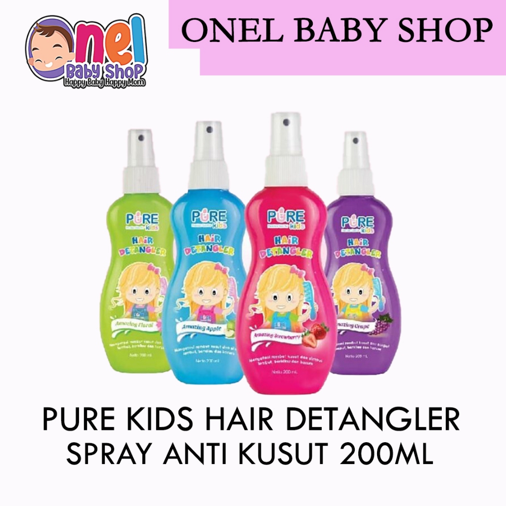 Jual PUREKDIS HAIR DETANGLER SPRAY RAMBUT ANAK ANTI KUSUT 200ml ...