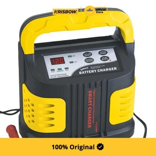 Jual Krisbow Battery Charger Aki Mobil 12V 2A/6A/12A Erbc12 | Shopee ...