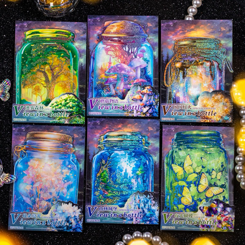 Jual (1AD) sticker transparan hologram jar botol lampu view in the ...