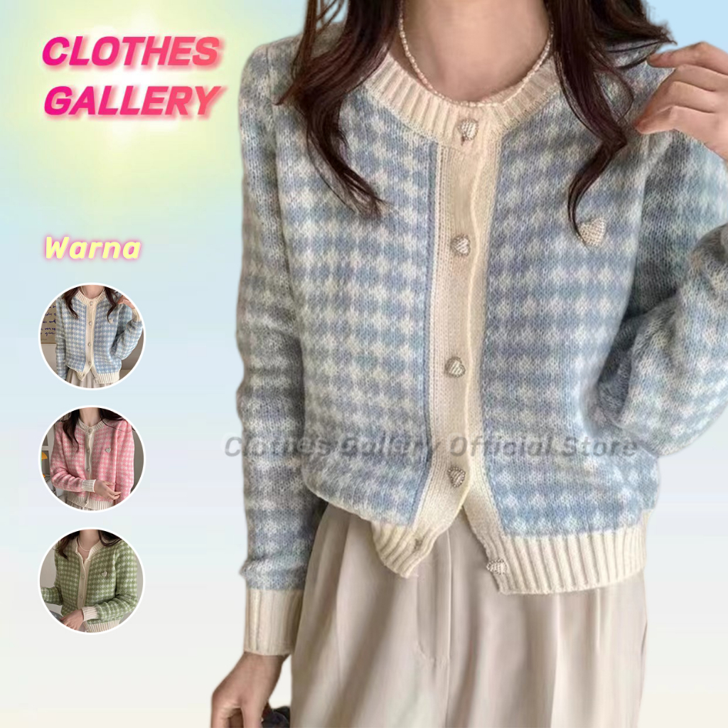 Jual Clothesgalleryofficial Outer Soft Knit Import - Premium Knit Top Wanita - Cardigan Wanita ...