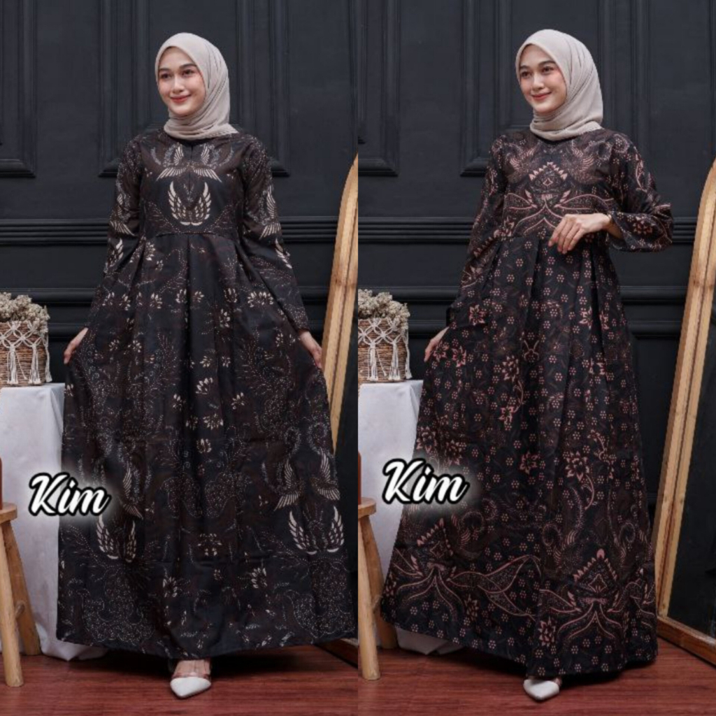 Jual Gamis Batik Polymicro Motif Terbaru Busui Friendly Resleting Depan ...