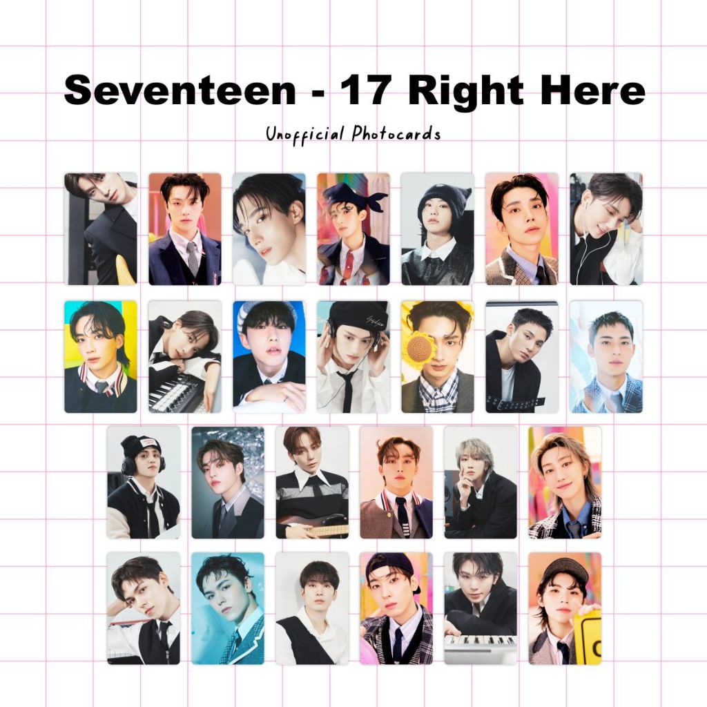 Jual Photocard Seventeen 17 Right here Heaven Sector Seventeen Isi 26 pcs | Shopee Indonesia