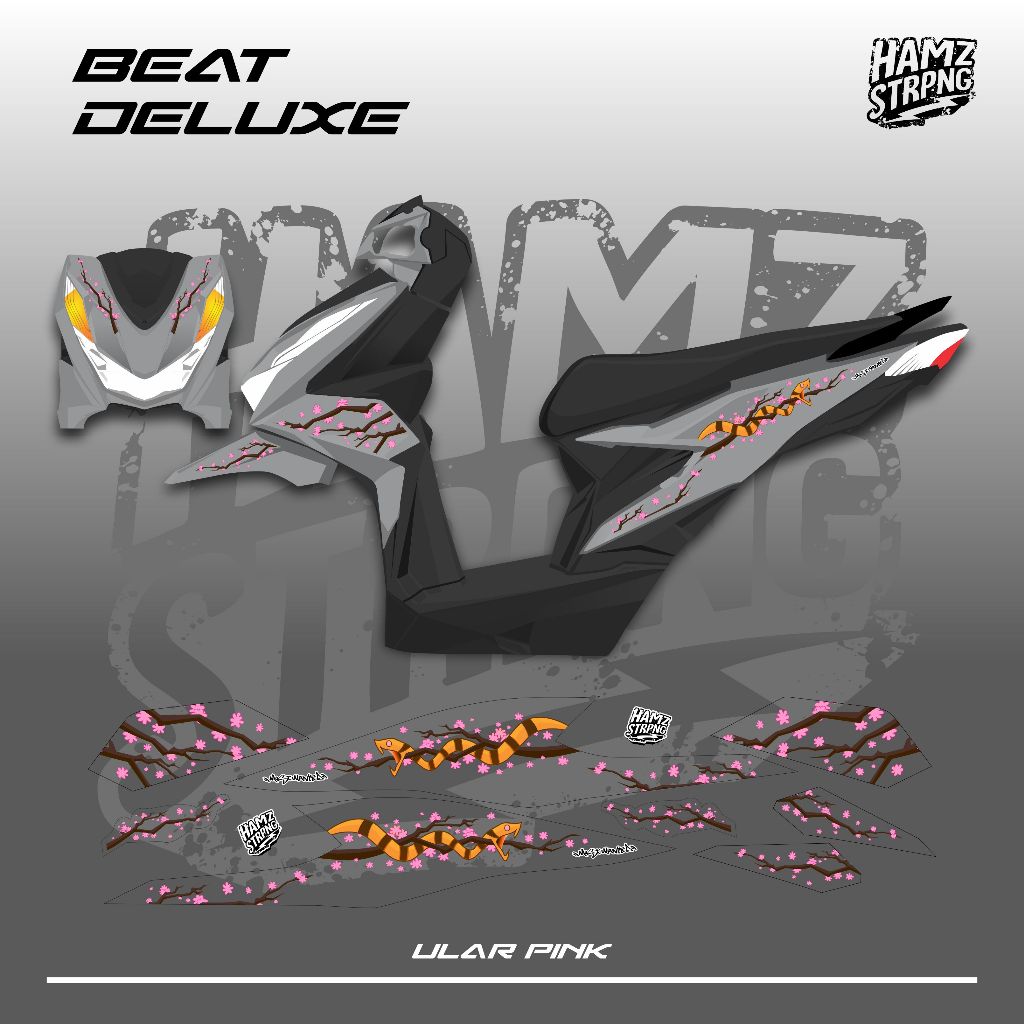 Jual Striping Transparan Beat Deluxe 2020-2024 Livery Most Wanted Snake ...