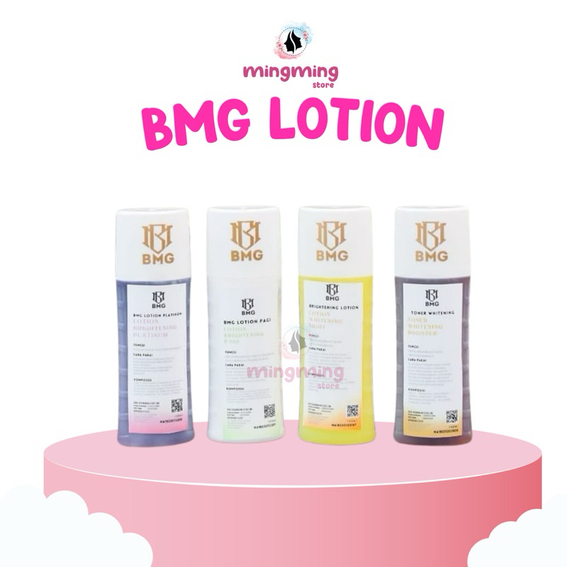 Jual BMG BRIGHTENING LOTION BUNDLING BODY CREAM BPOM LOTION PAKET ...