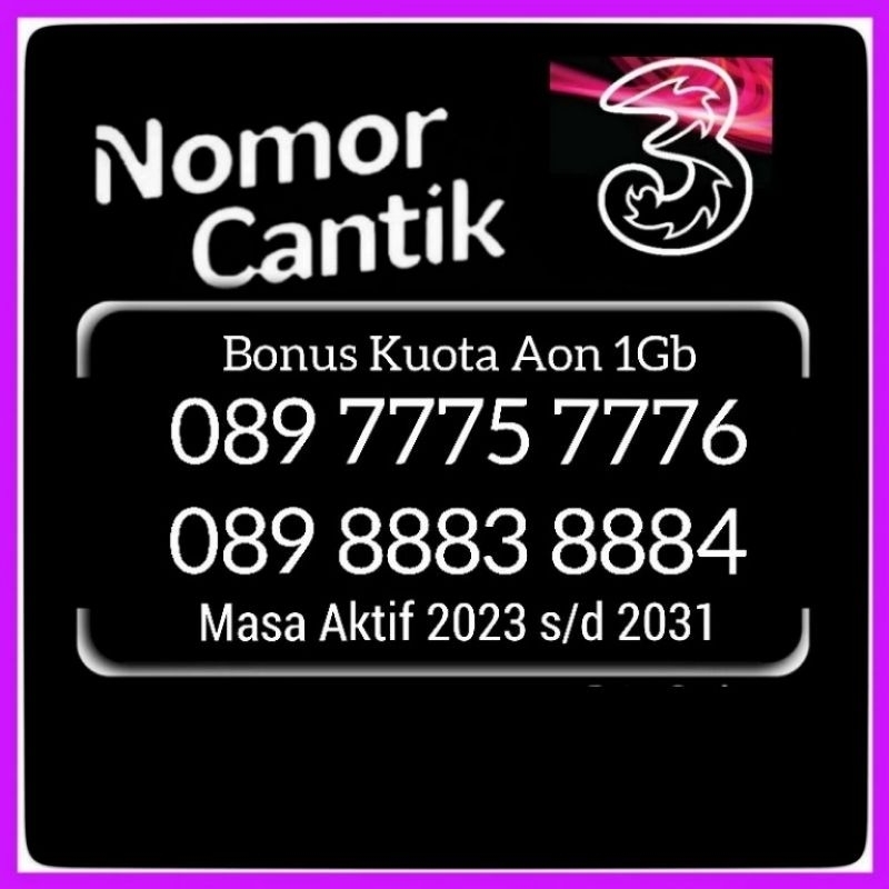 Jual NOMOR TRI 11 DIGIT DOBEL TRIPLE 4G | Shopee Indonesia