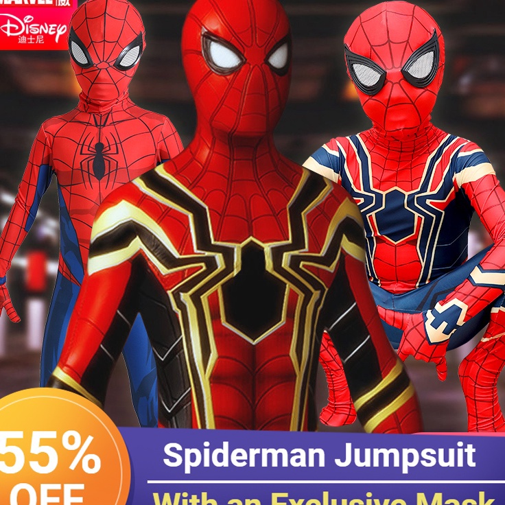 Jual Super Baru Kostum Anak SpiderMan Kembali ke Sekolah AsliKostum Pahlawan Super Marvel Pria ...
