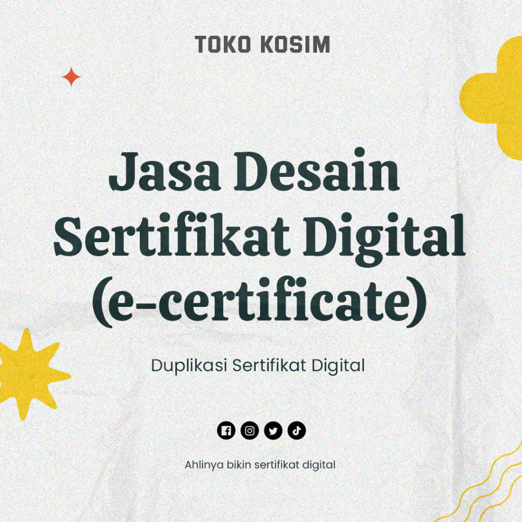 Jual Desain Sertifikat Digital | Shopee Indonesia