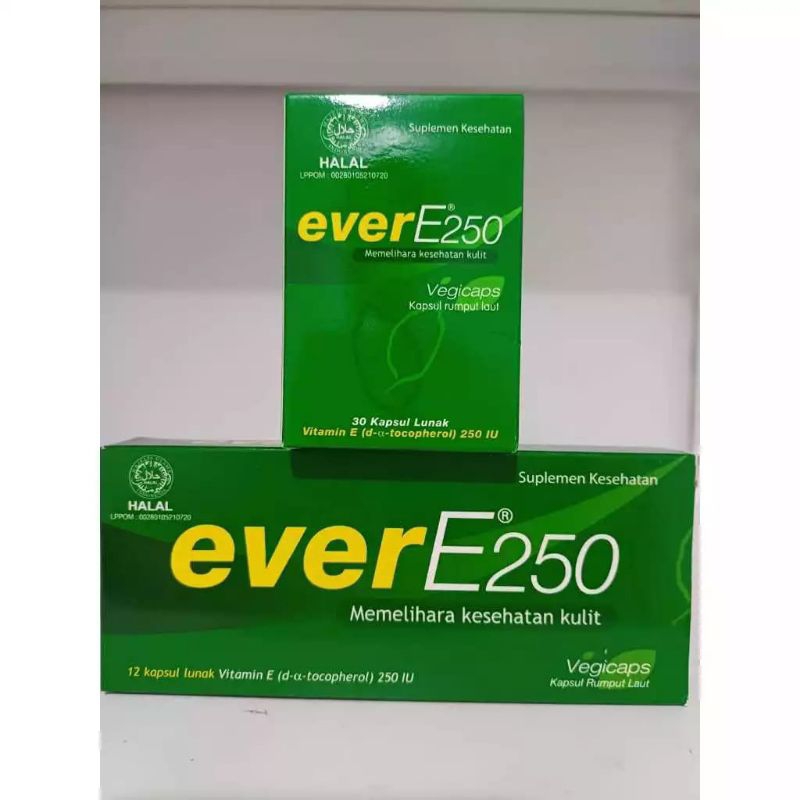 Jual Ever E250 (12kap/30kap) - kapsul rumput laut untuk memelihara kesehatan kulit | Shopee ...