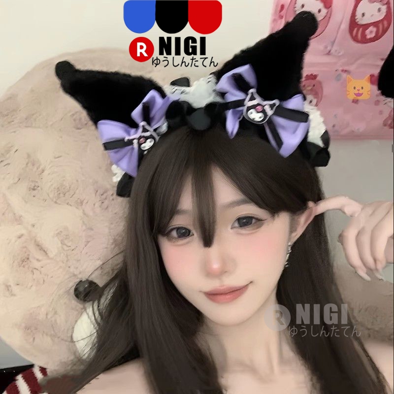 Jual NIGI Ready Bando Cosplay Kuromi/Premium Bando Sanrio Kuromi ...