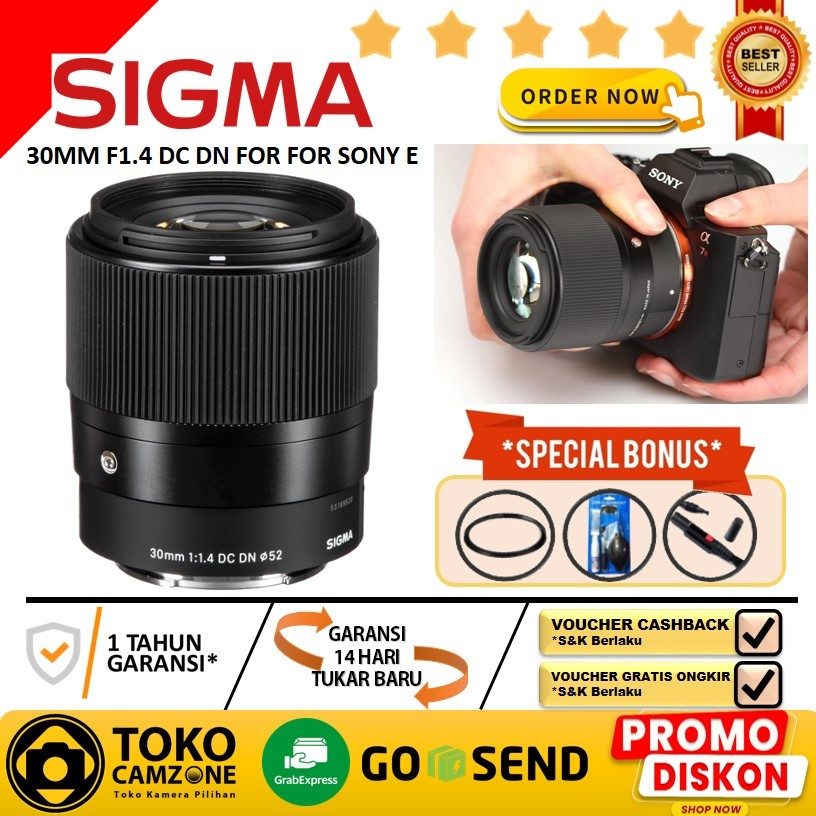 Jual LENSA SIGMA 30MM F1.4 DC DN FOR KAMERA SONY E-MOUNT/Sigma 30mm f/1 ...