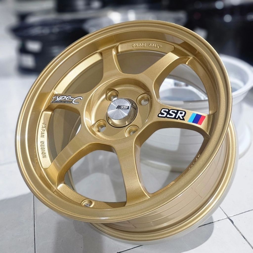 Jual velg mobil agya ring 15 ssr type c baut 4x100 velg racing brio,jazz,yaris,datsun | Shopee ...