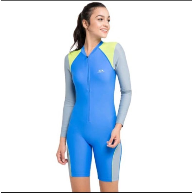 Jual OPELON BAJU RENANG ~ LADIES DIVING SUIT ~ TANGAN PANJANG merk ...