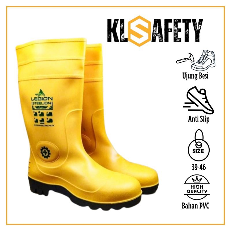 Jual SEPATU BOOTS KUNING LEGION UJUNG BESI (WARNA KUNING) | Shopee ...