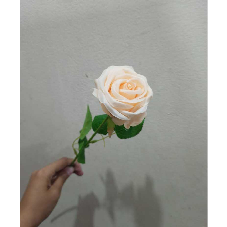 Jual MAWAR SINGLE STEM BUNGA MAWAR TANGKAI ARTIFICIAL FLOWER BUNGA ROSE ...