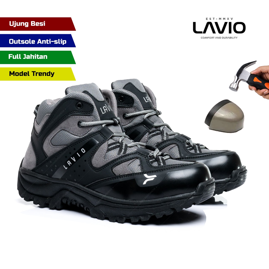 Jual Sepatu Safety Pria Terlaris Lavio Gibson Ujung Besi - Proyek ...