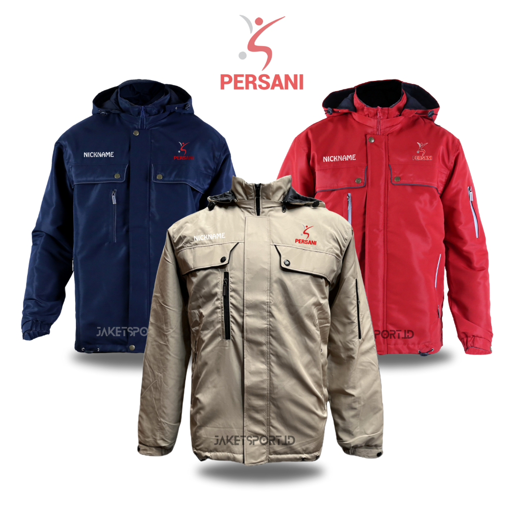 Jual JAKET CUSTOM VESTE LOGO PERSANI TAHAN ANGIN SEMI WATERPROOF CASUAL ...