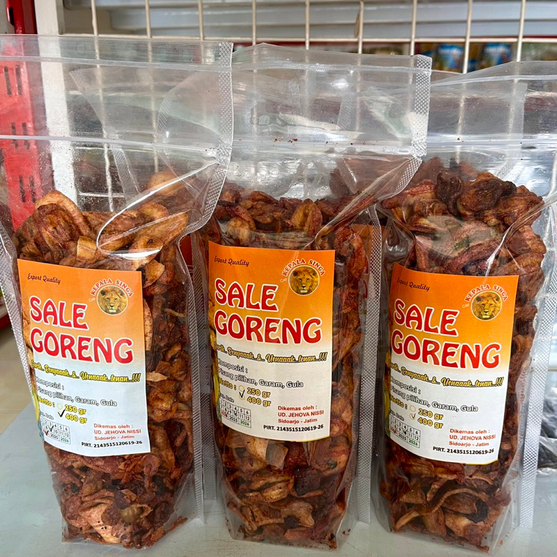 Jual SALE PISANG GORENG KERING MANIS CRISPY KEPALA SINGA | CAMILAN OLEH ...