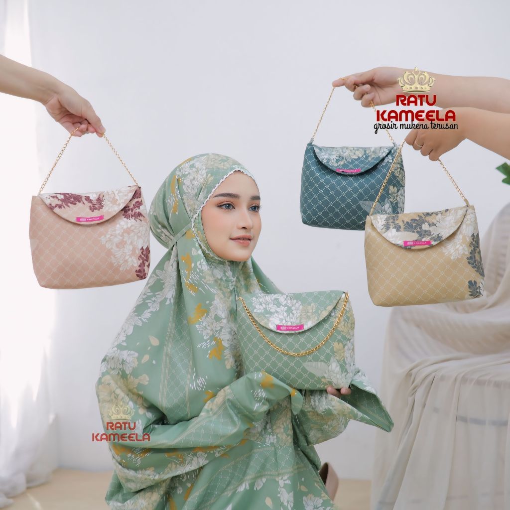 Jual RATU KAMEELA Mukena Terusan Dewasa Terbaru Katun Premium Diora ...