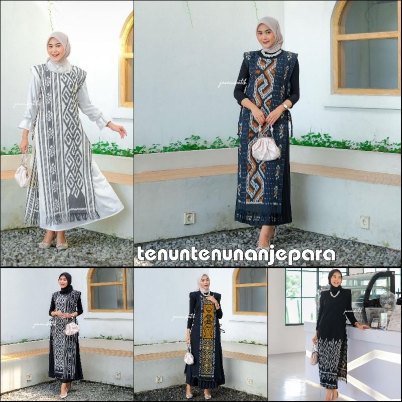 Jual Outer Long Vest Tenun Troso Etnik - Rompi Kondangan Dress 2024 Outer | Shopee Indonesia