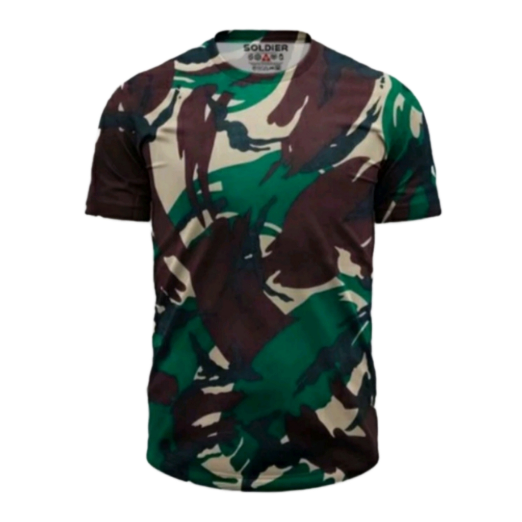 Jual Kaos Loreng TNI dry fit | Shopee Indonesia