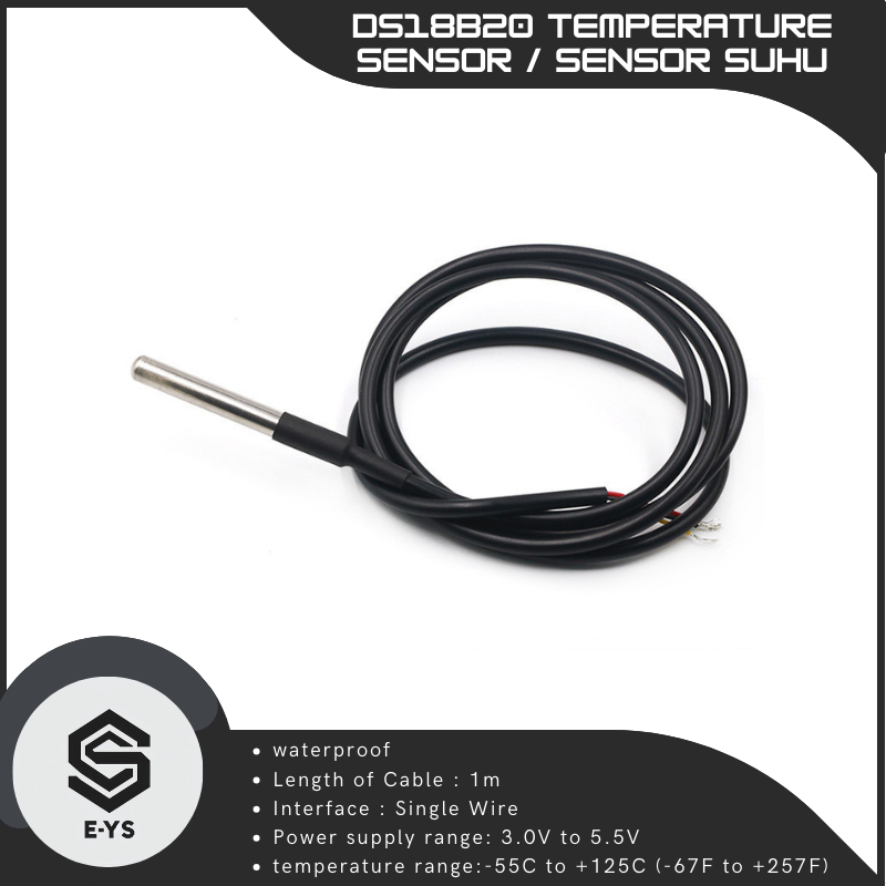 Jual DS18B20 Temperature Sensors / Sensor Suhu Waterproof | Shopee ...
