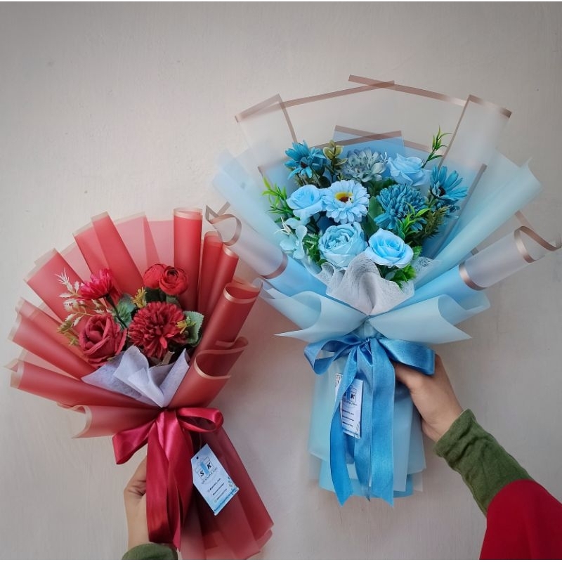 Jual READY Buket Bunga Artificial / Buket Bunga Palsu / Kado Wisuda ...
