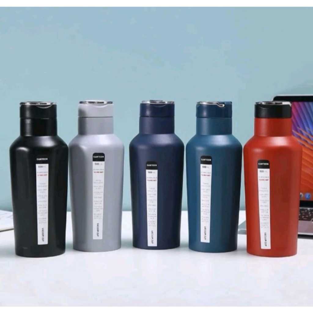 Jual 500ML BOTOL TERMOS CANTEEN STAINLESS STEEL VACUUM FLASK 4 SISI ...