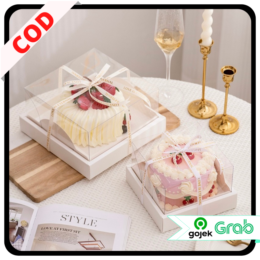 Jual KAISSO - KOTAK KUE TART ULANG TAHUN MIKA TRANSPARAN BIRTHDAY CAKE ...
