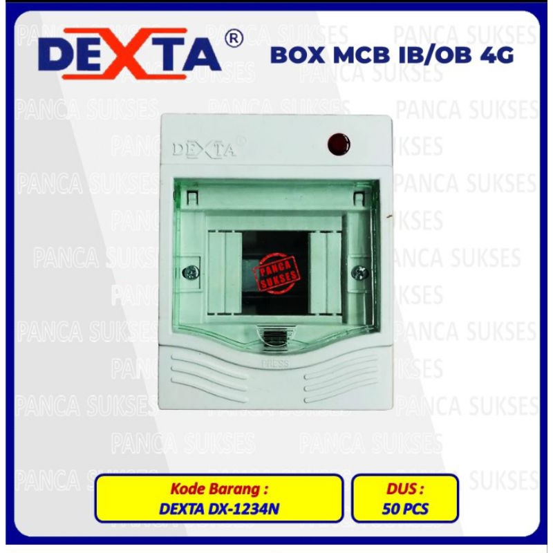 Jual Box MCB/Fuse Box 2-4 Unit Tempel + Lampu Indikator Dexta | Shopee ...