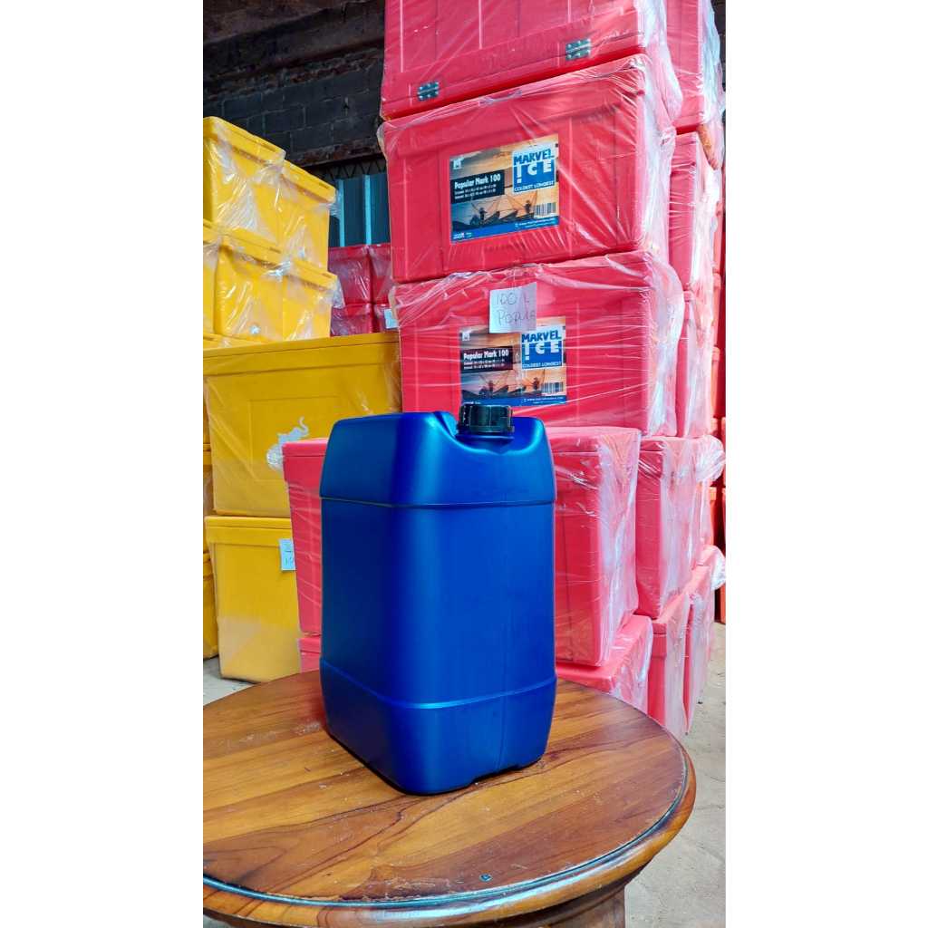 Jual Jerigen plastik Baru 20 25 30 Liter L Dirigen Biru derigen jirigen ...