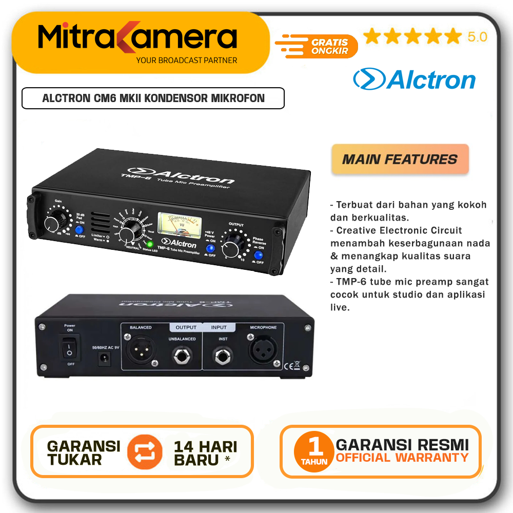 Jual Alctron TMP6 Mic Preamp -TMP-6 Tube Mic PRE AMPLIFIER Garansi ...