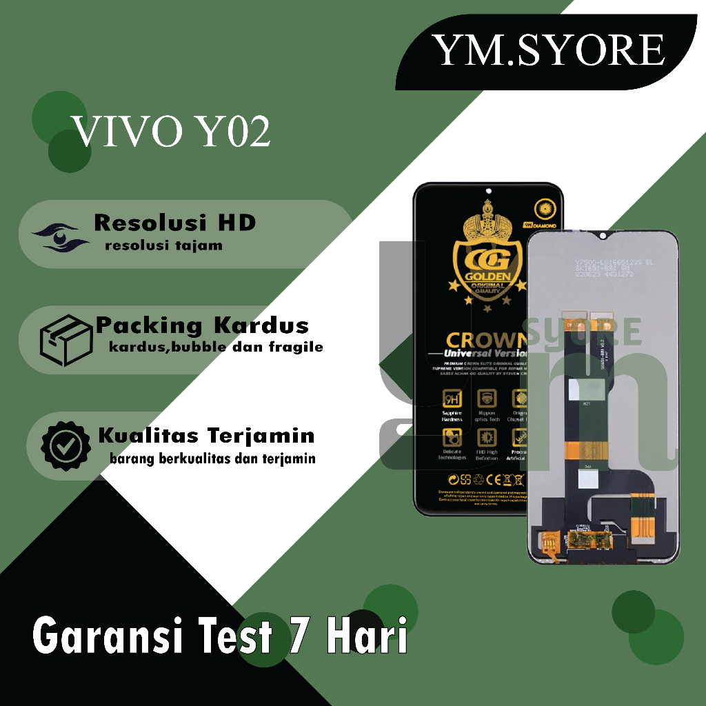 Jual LCD VIVO Y02 V2217 / Y02T TOUCHSCREEN FULLSET COMPLETE ORIGINAL ...