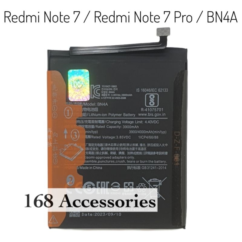 Jual Baterai Batre Redmi Note 7 Batrai Redmi Note 7 Pro BN4A Original ...