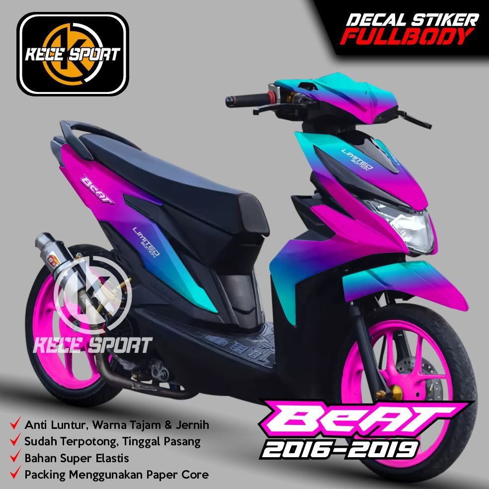 Jual Decal Sticker Beat F1 New Striping Fullbody Beat F1 New Bunglon ...