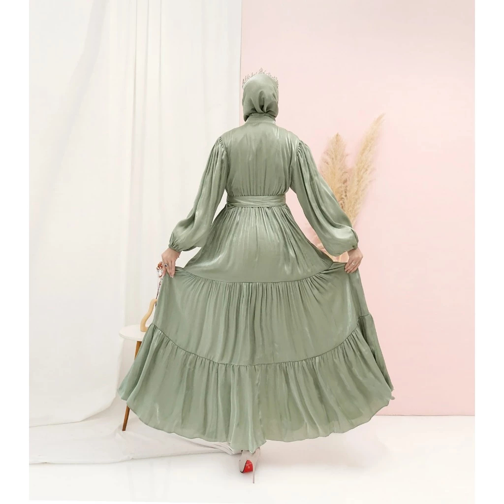 Jual Gamis Shimmer Silk Wanita Terbaru / Dress Queen Shimmer Kekinian ...