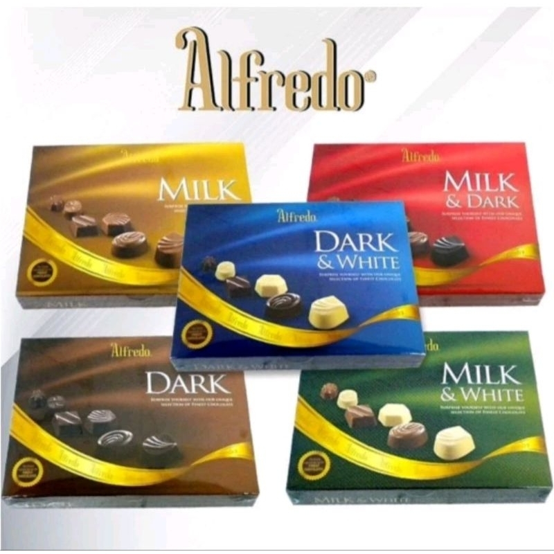 Jual Alfredo Coklat Box 110gr / Dark Chocolate / Milk Chocolate ...